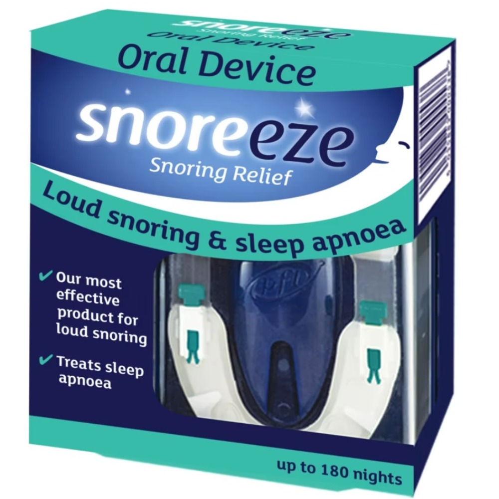 New SNOREEZE SNORING RELIEF ORAL DEVICE UP TO 180 NIGHTS - Own4Less